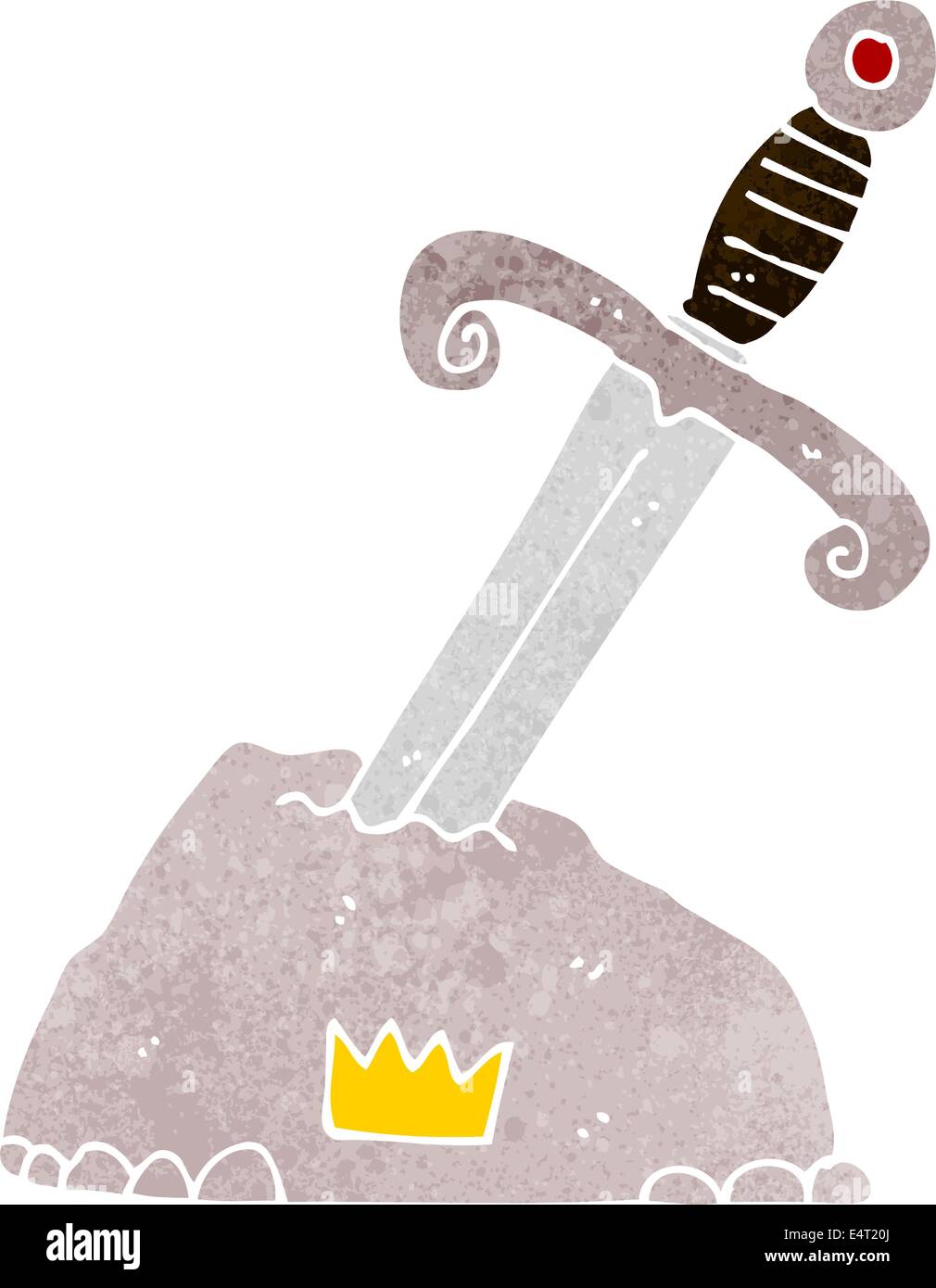 Spada in pietra Immagini Vettoriali Stock - Alamy