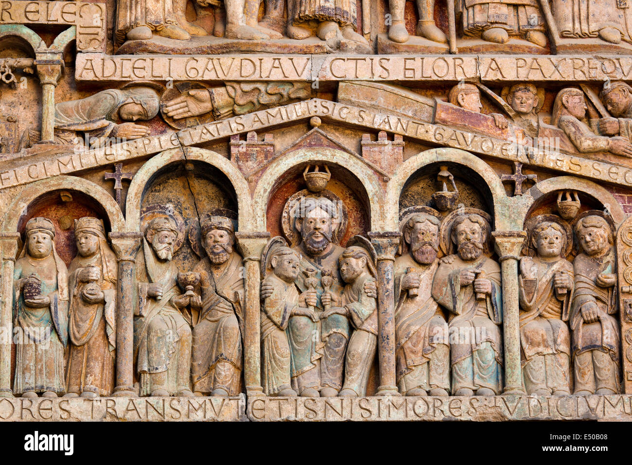 Sainte foy church tympanum immagini e fotografie stock ad alta ...