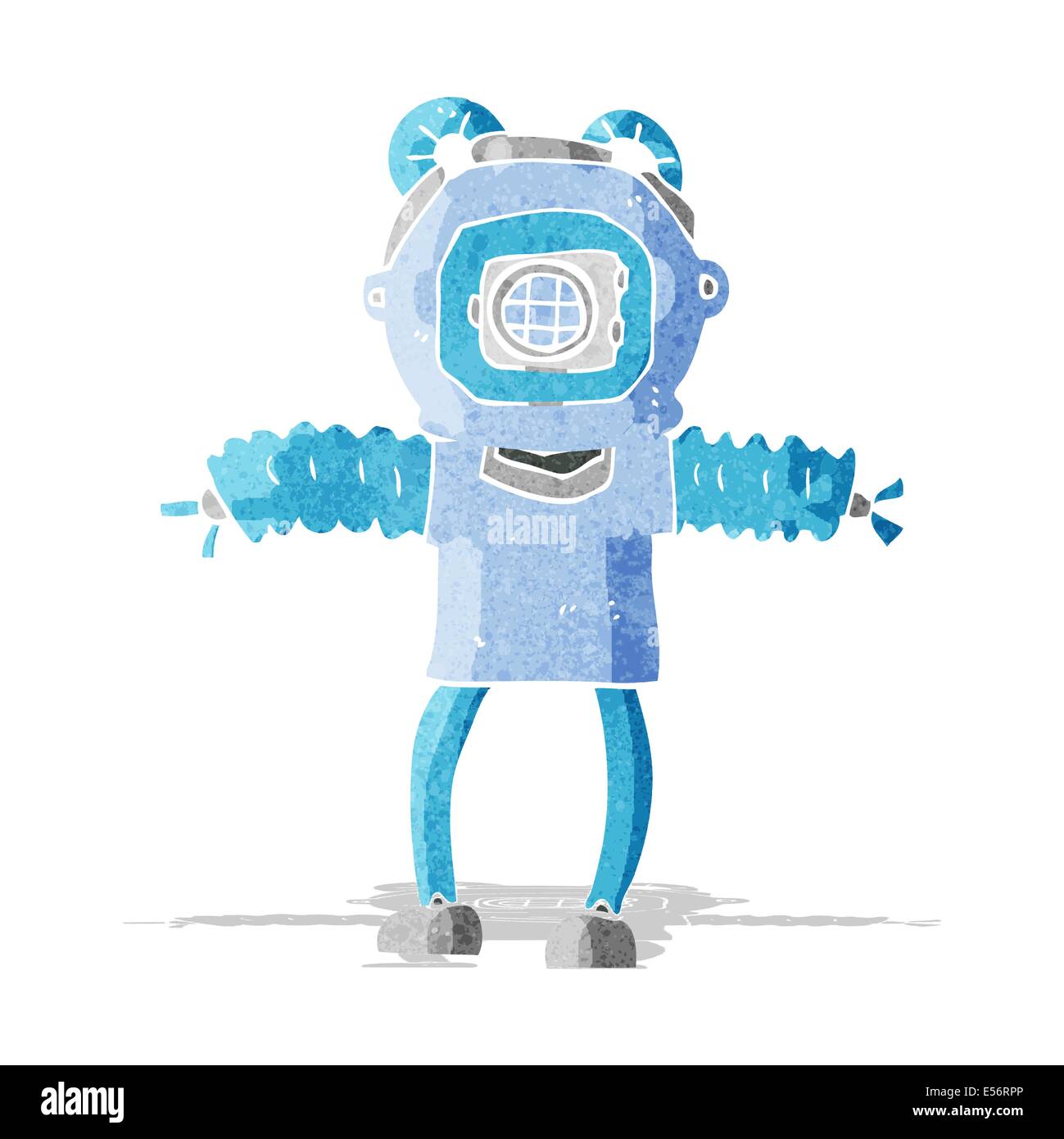 Cartoon deep sea diver illustration Immagini senza sfondo e Foto Stock ...