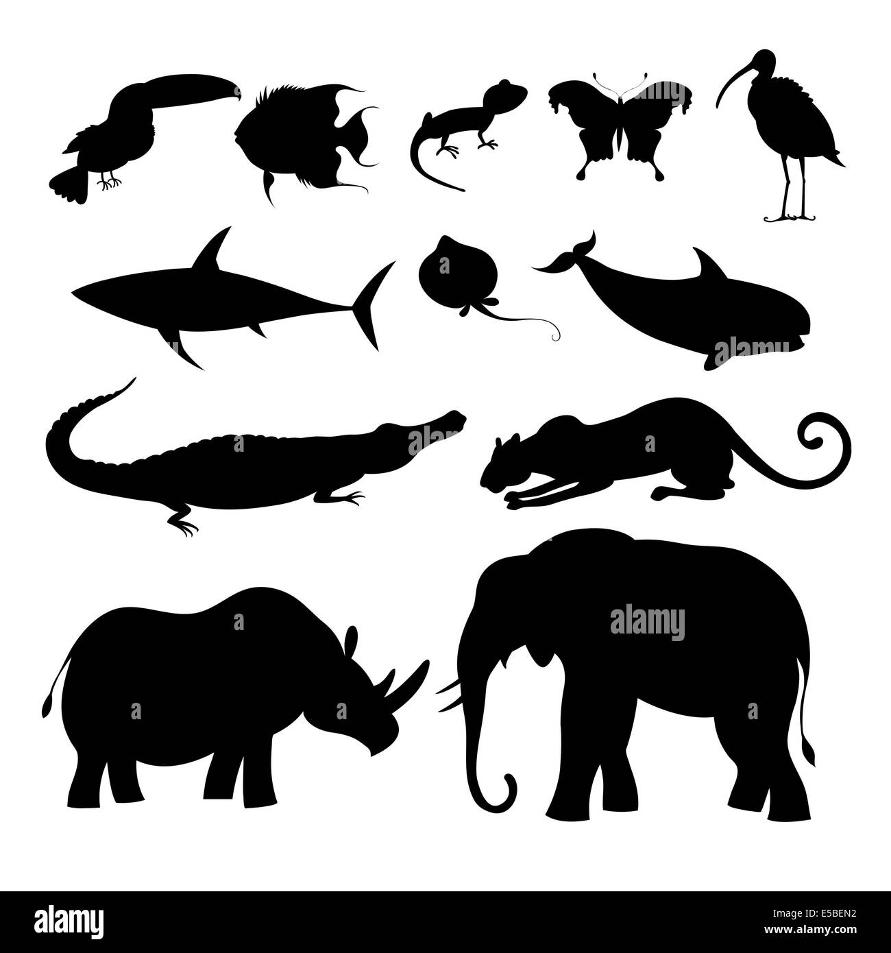 Sagome in bianco e nero Immagini senza sfondo e Foto Stock ritagliate ...