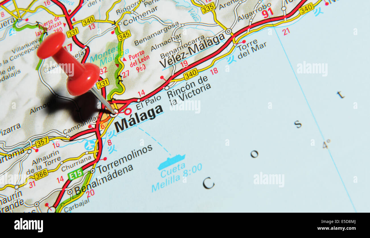 Mappa di malaga immagini e fotografie stock ad alta risoluzione - Alamy