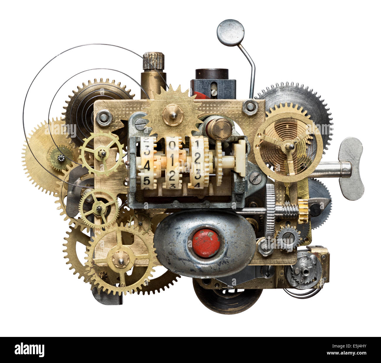 Stylized mechanical collage background immagini e fotografie stock ad ...
