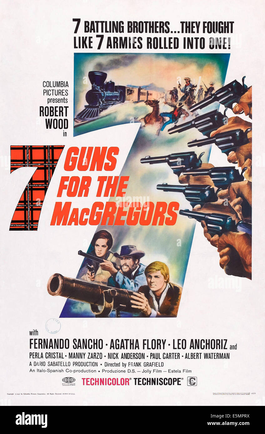 Sette PISTOLE PER I MACGREGORS, (aka 7 PISTOLE DI MACGREGORS, aka 7 ...
