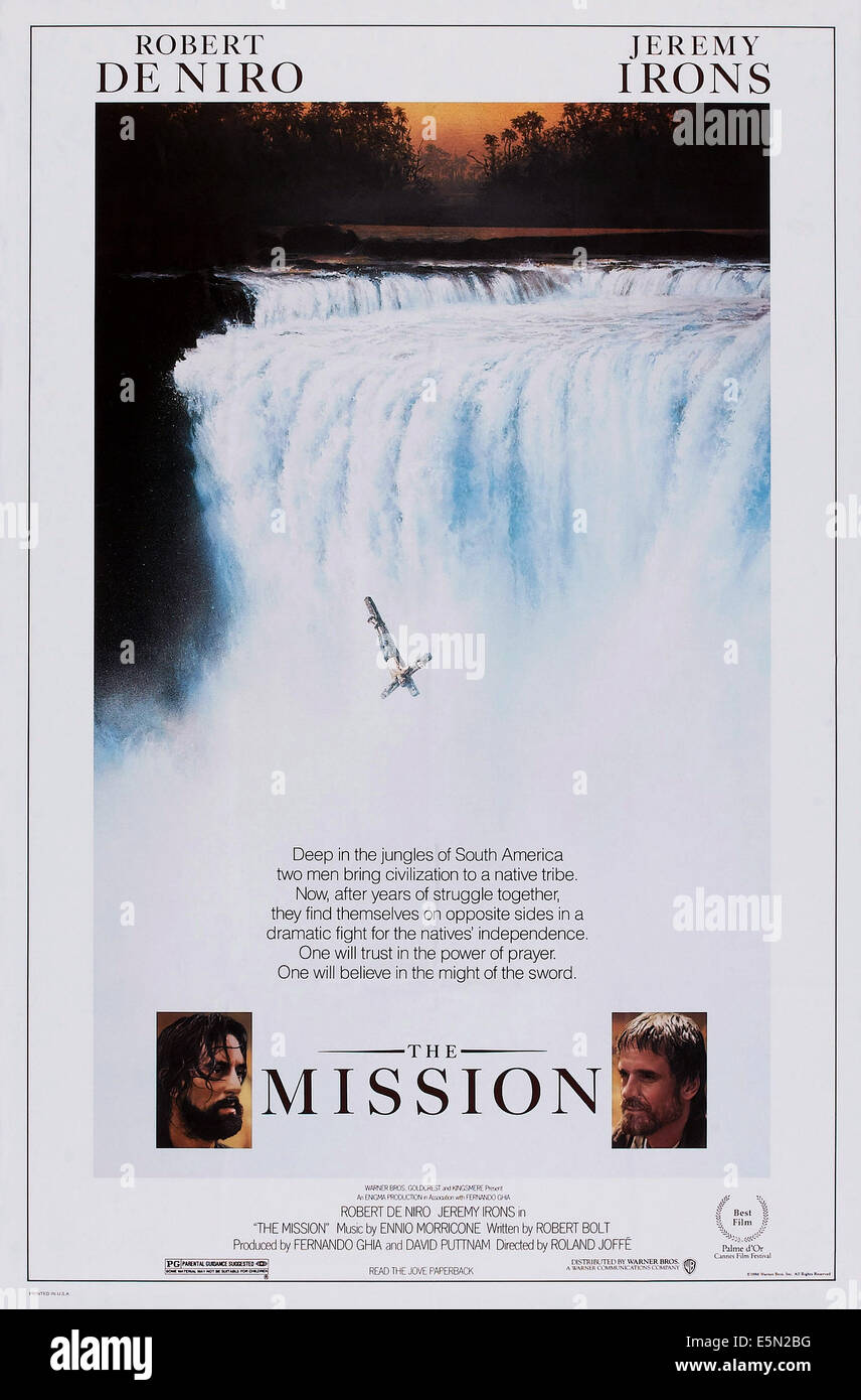 The mission 1986 jeremy irons immagini e fotografie stock ad alta ...