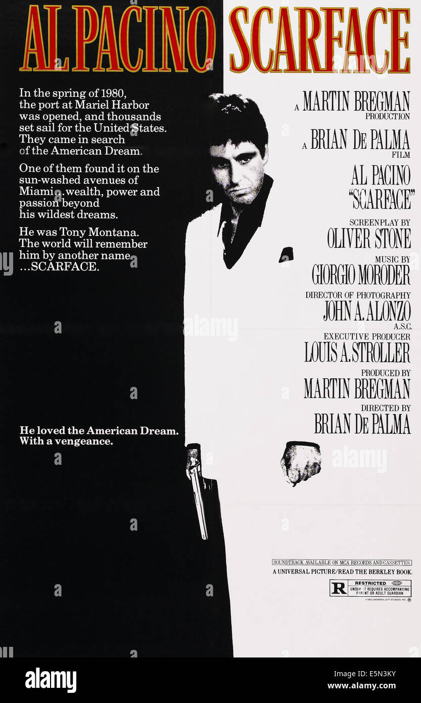 Scarface poster immagini e fotografie stock ad alta risoluzione - Alamy