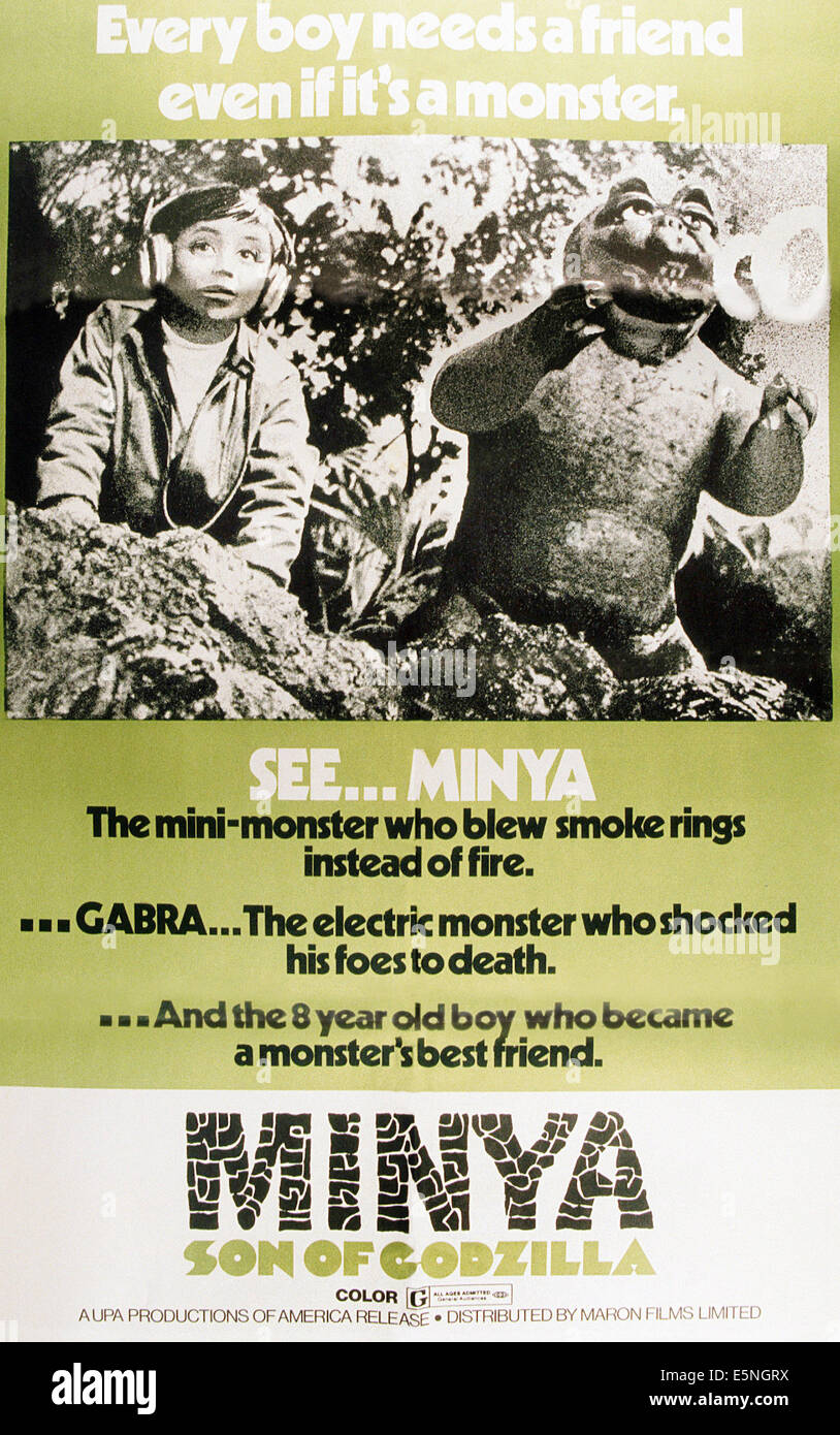 GODZILLA'S REVENGE, (aka MINYA: figlio di Godzilla, aka GOJIRA-MINIRA ...