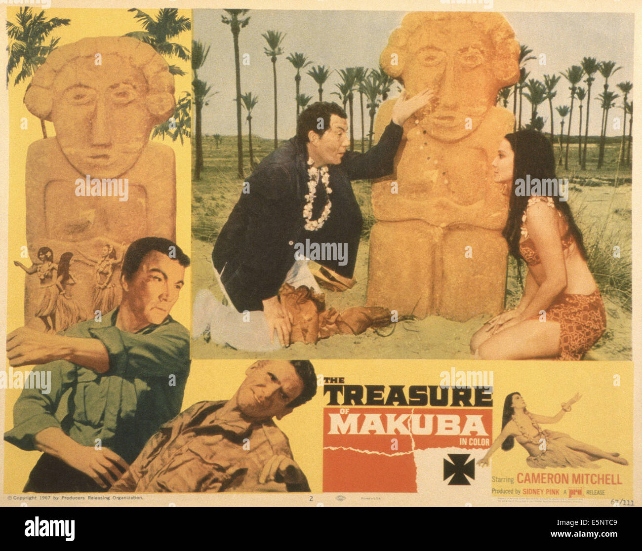 Il tesoro di MAKUBA, (aka EL TESORO DE MAKUBA), US lobbycard, Cameron ...