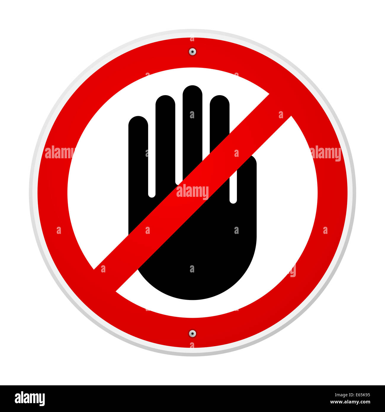 Simbolo della mano rossa Immagini senza sfondo e Foto Stock ritagliate ...