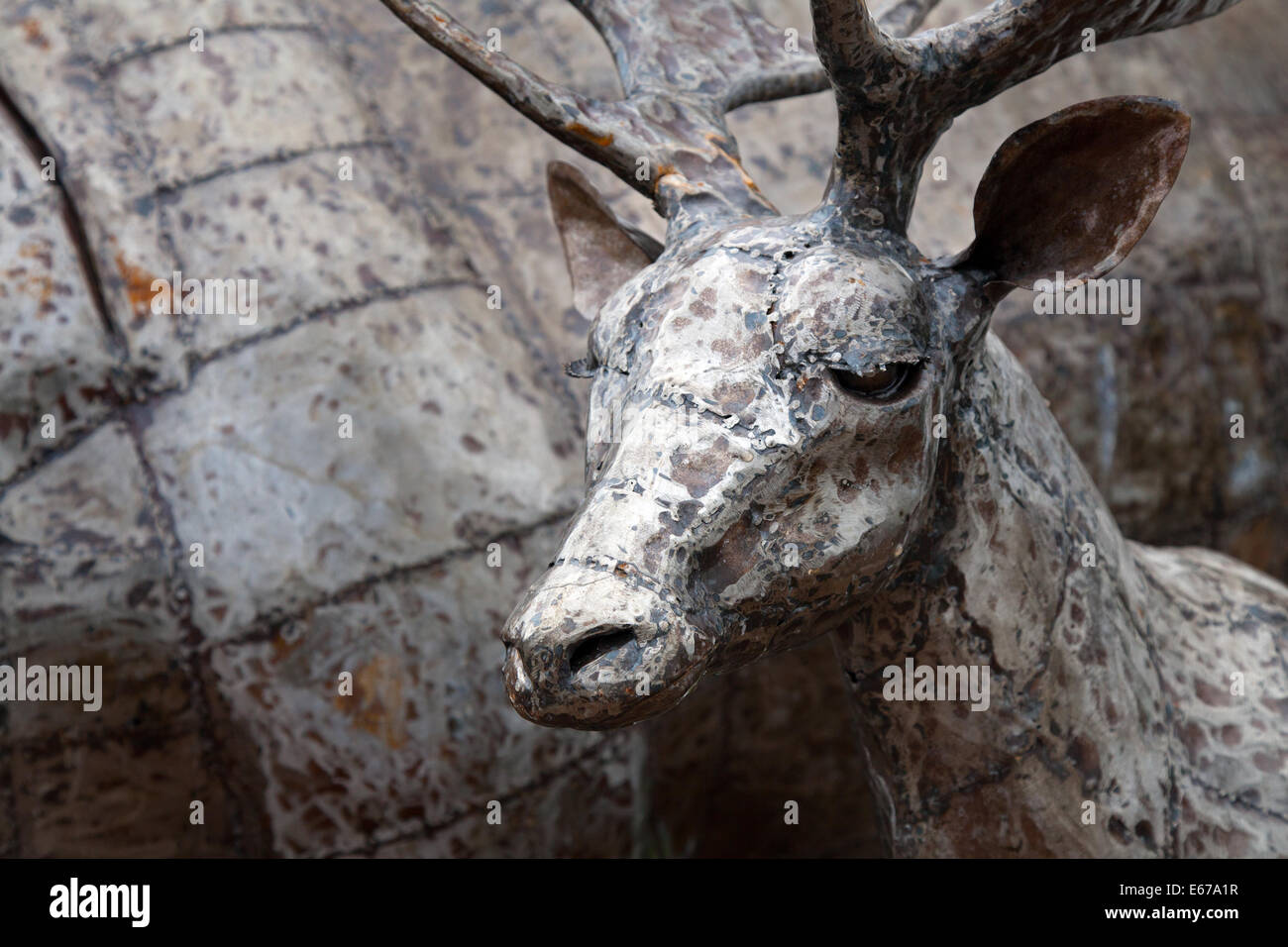 Scultura animale saldata in metallo Arte africana, PANGEA Sculptures ...