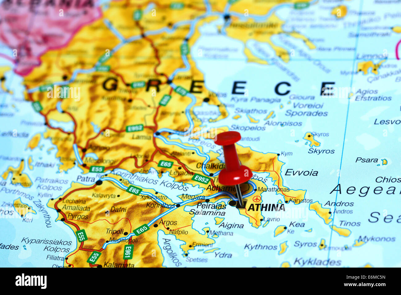 Mappa di atene immagini e fotografie stock ad alta risoluzione - Alamy