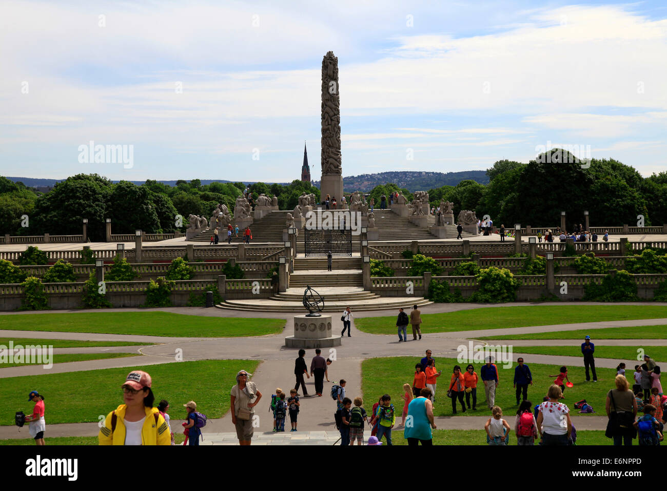 Monolith monolitten vigeland park oslo immagini e fotografie stock ad ...