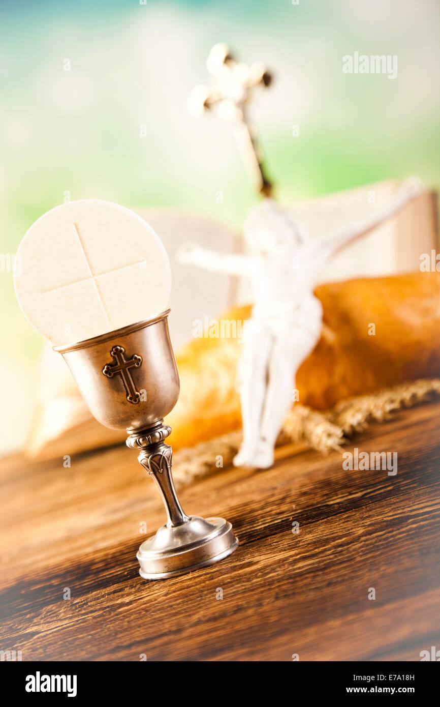 Comunione wafer vino sacrament immagini e fotografie stock ad alta ...
