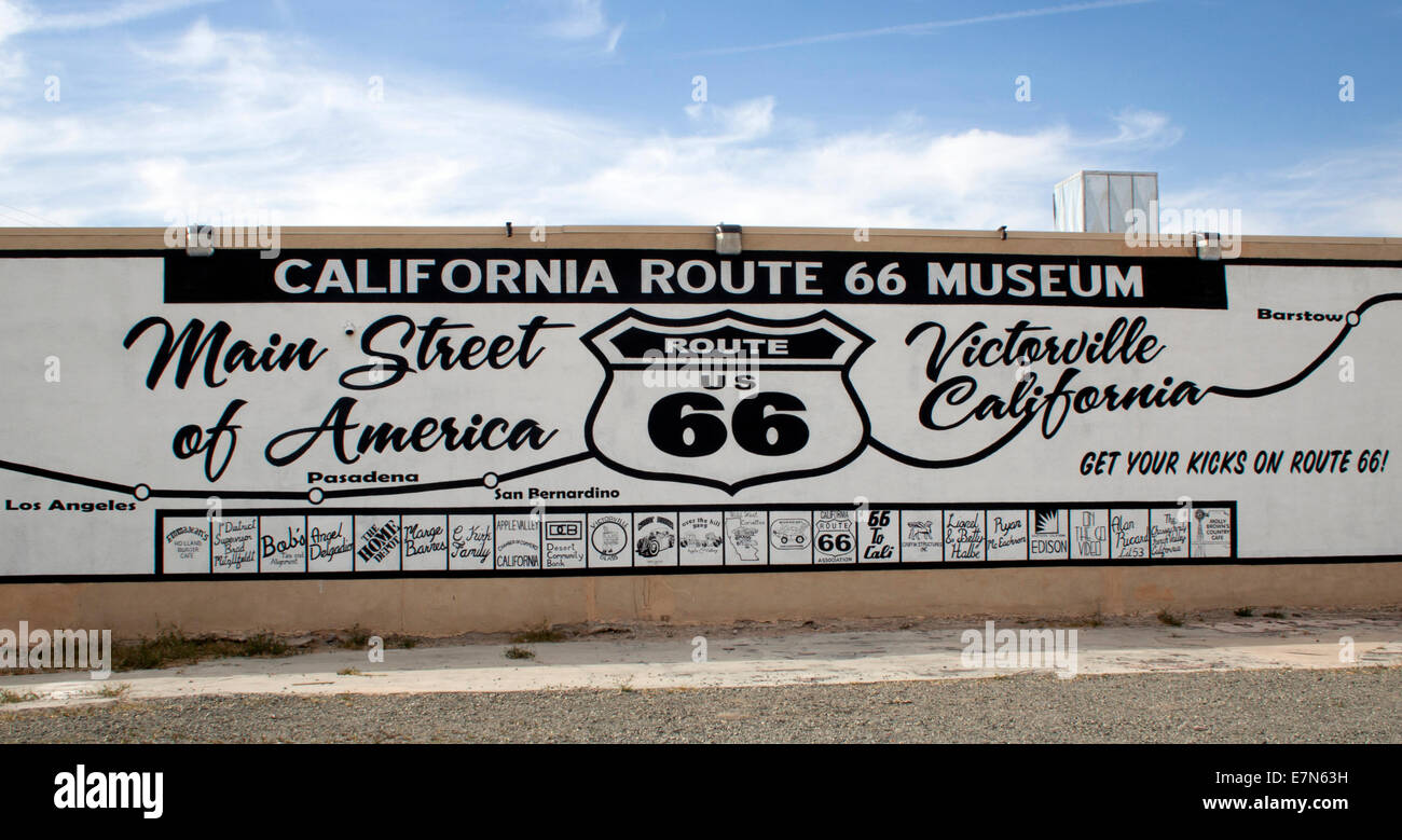 Sign in the route 66 museum immagini e fotografie stock ad alta ...
