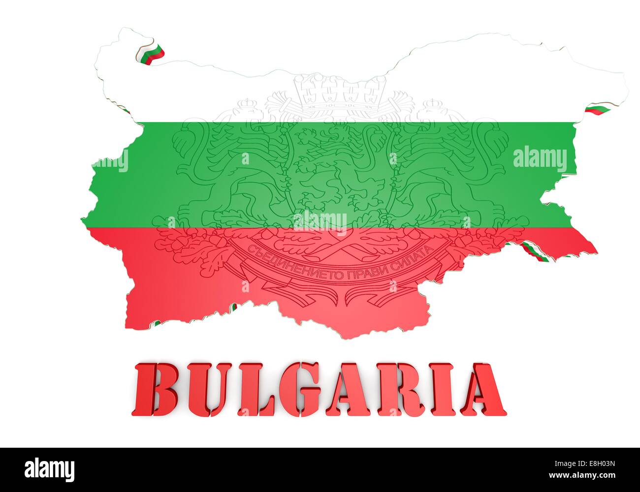 Mappa di bandiera bulgaria immagini e fotografie stock ad alta ...