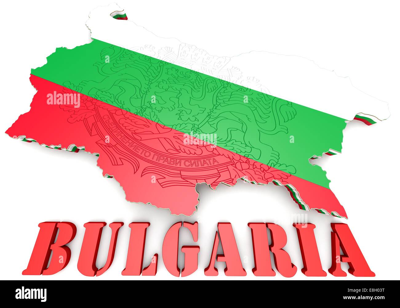 Mappa di bandiera bulgaria immagini e fotografie stock ad alta ...