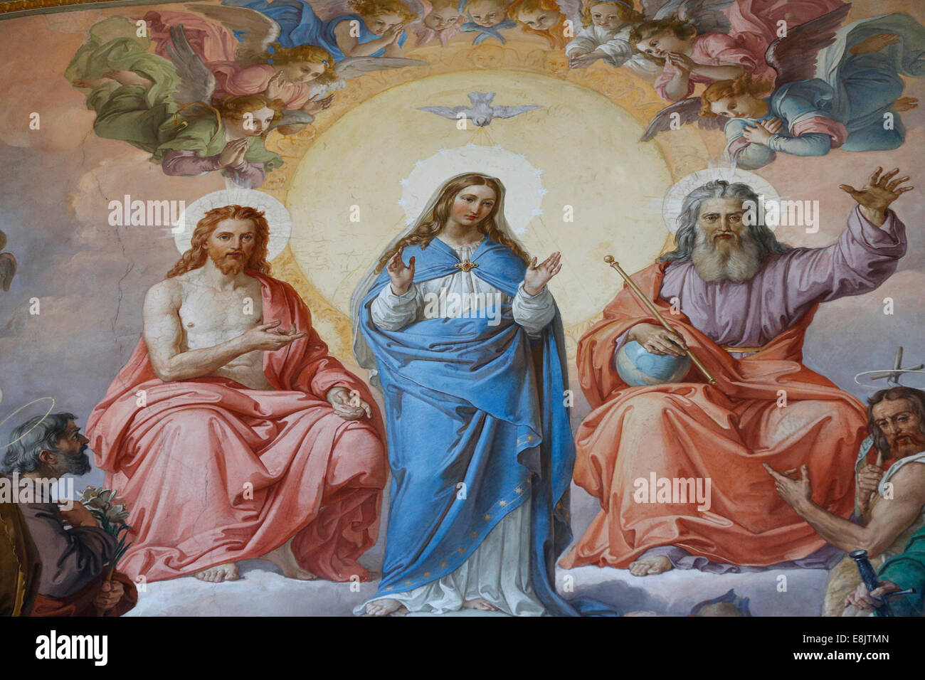 Dio e Gesù e Maria. Museo del Vaticano Foto stock - Alamy