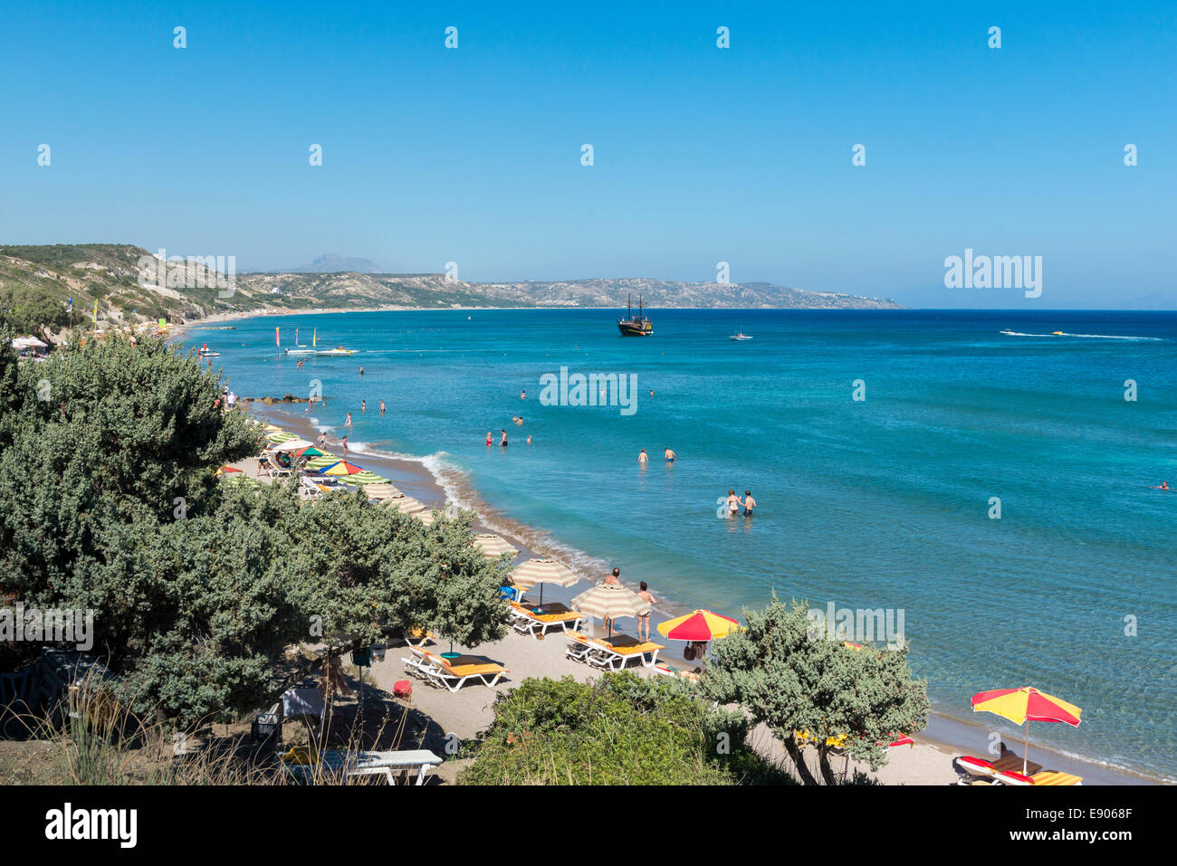 Paradise Beach a Kefalos Bay, Kefalos, Kos, Grecia Foto stock - Alamy