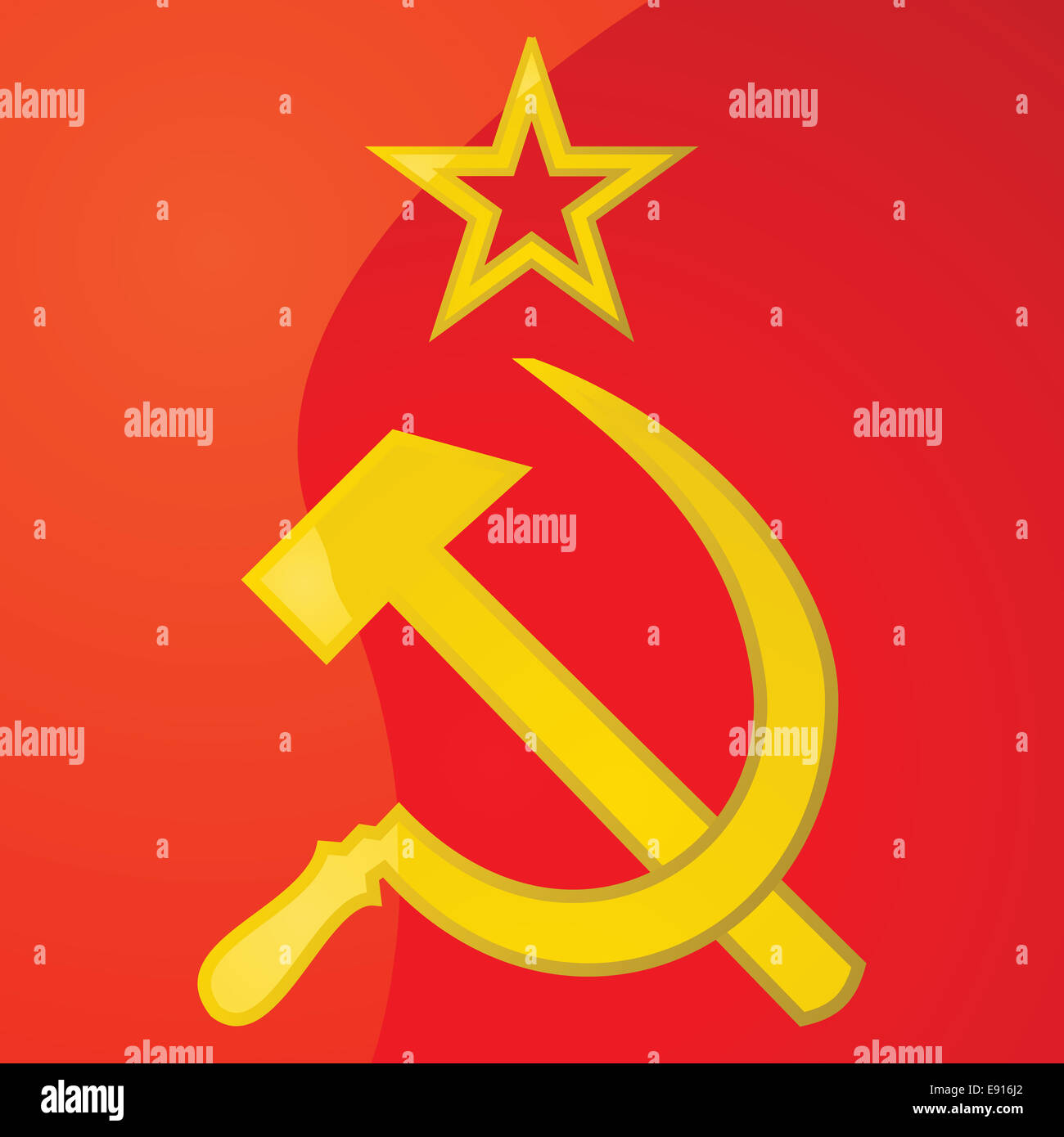 Simbolo della bandiera falce e martello immagini e fotografie stock ad ...