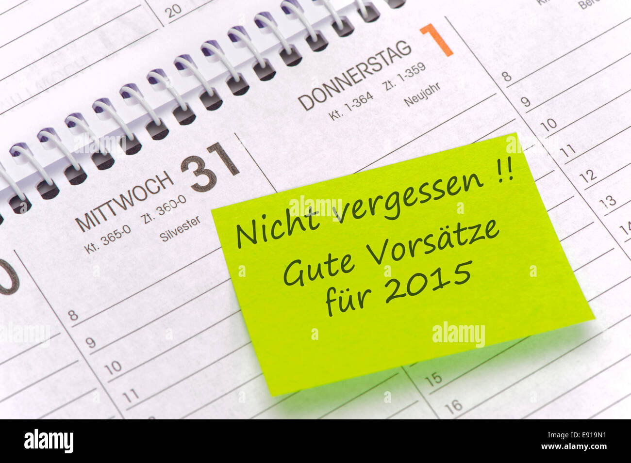 Calendario della germania immagini e fotografie stock ad alta ...