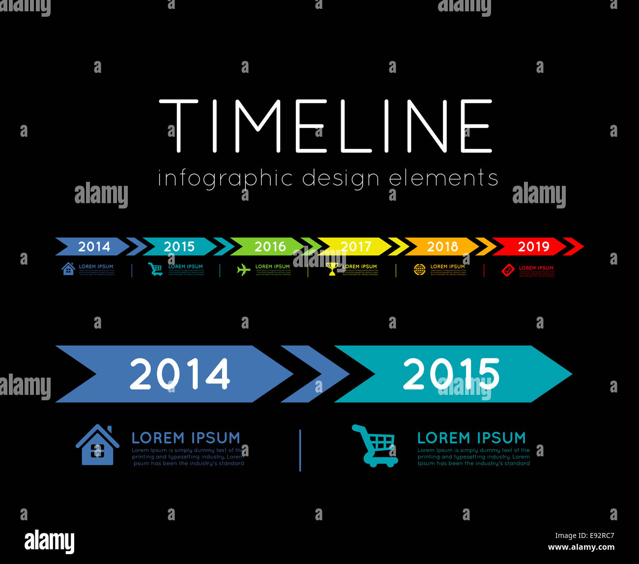 Infografica timeline immagini e fotografie stock ad alta risoluzione ...