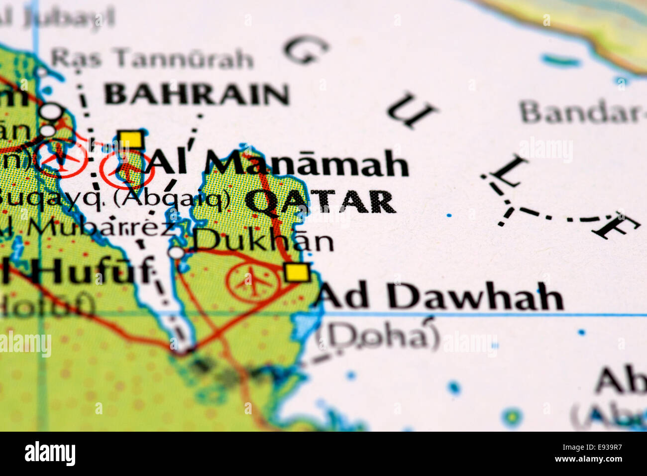 Mappa di doha immagini e fotografie stock ad alta risoluzione - Alamy