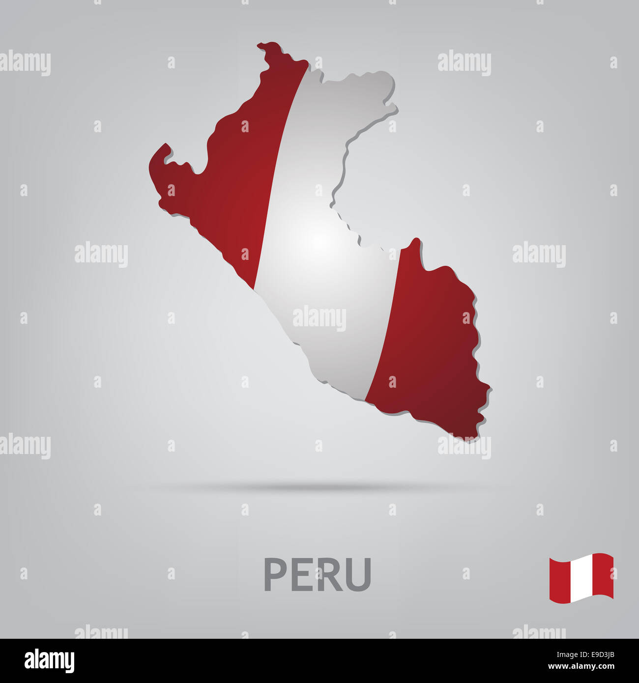 Perù confini cartina immagini e fotografie stock ad alta risoluzione ...