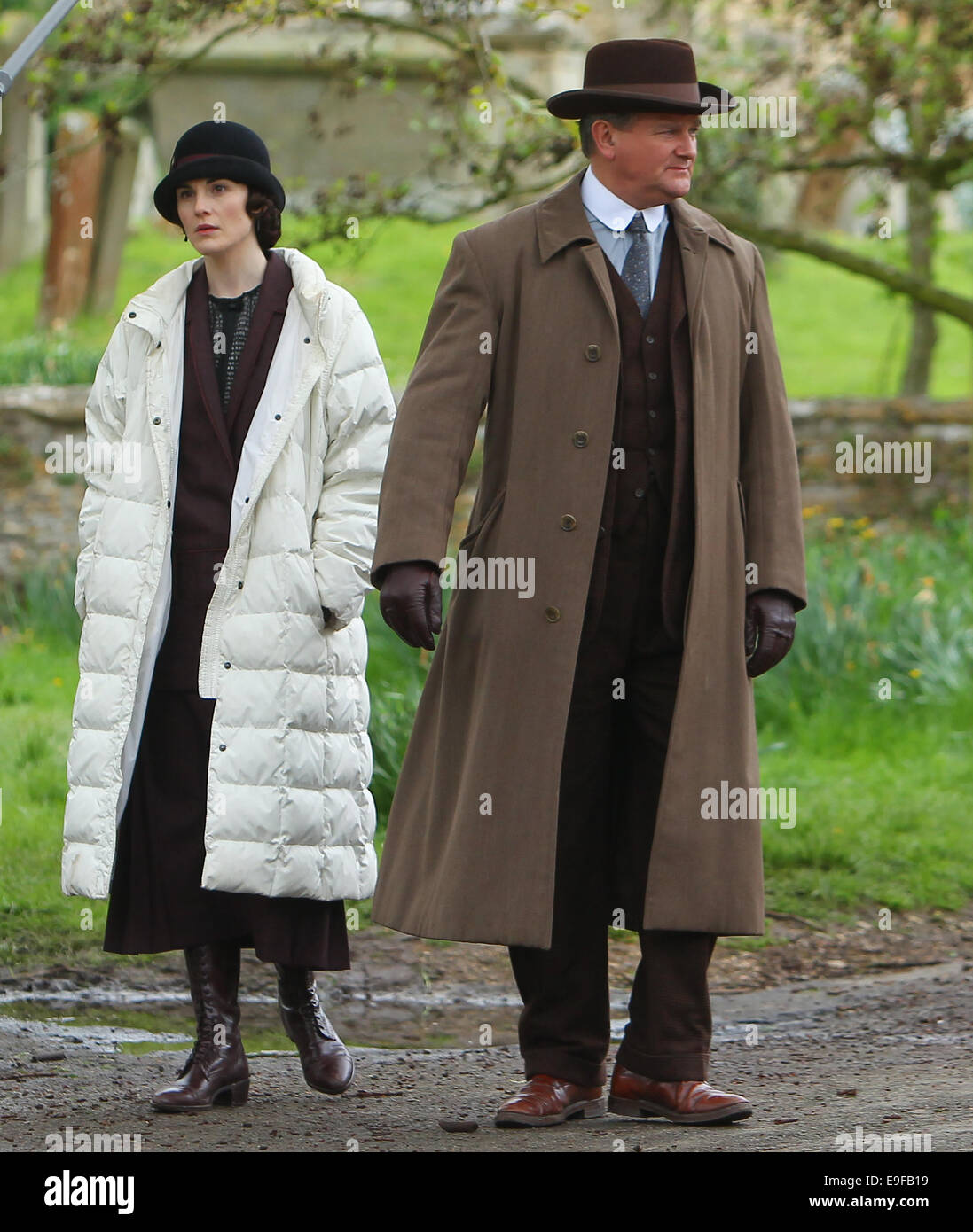 Il cast di Cavendish Abbazia di scene di film sulla posizione al di ...