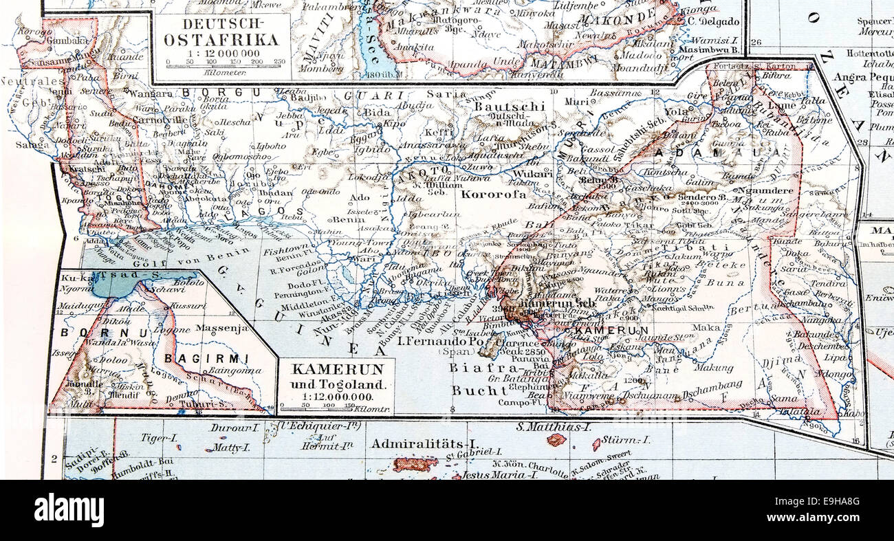 Mappa del camerun immagini e fotografie stock ad alta risoluzione - Alamy