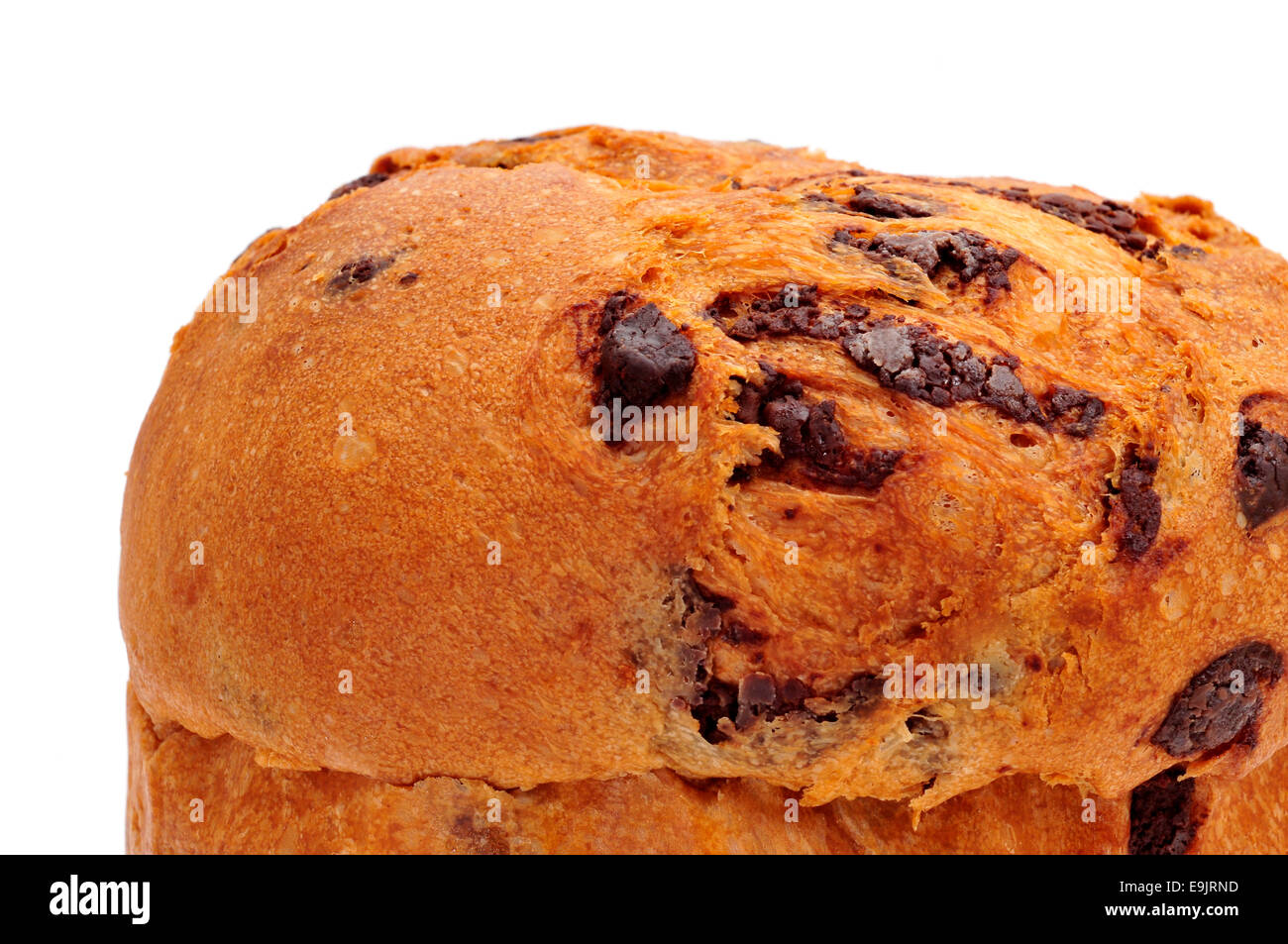 Primo piano di un panettone, un tipico dolce italiano per il tempo di ...