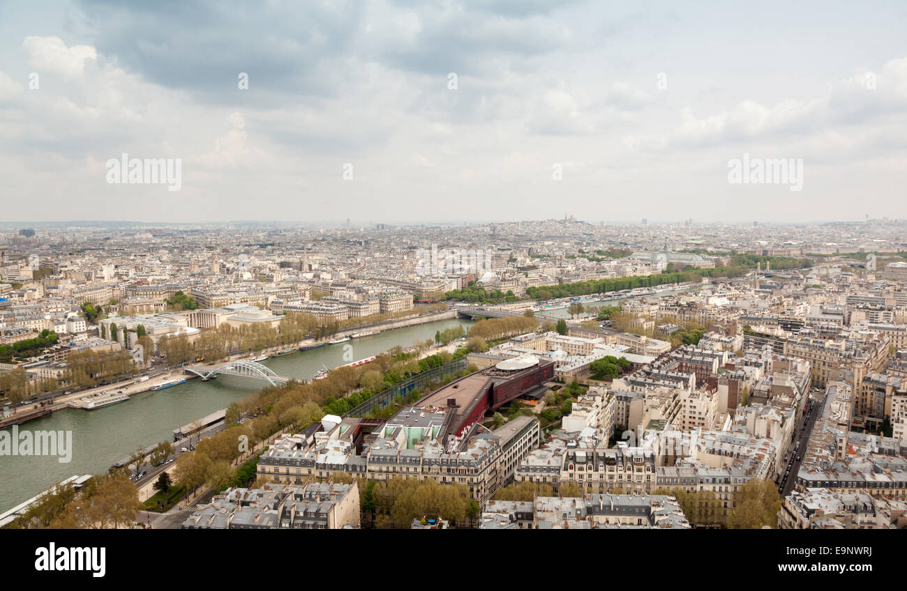 Parigi street view dalla torre eiffel immagini e fotografie stock ad ...