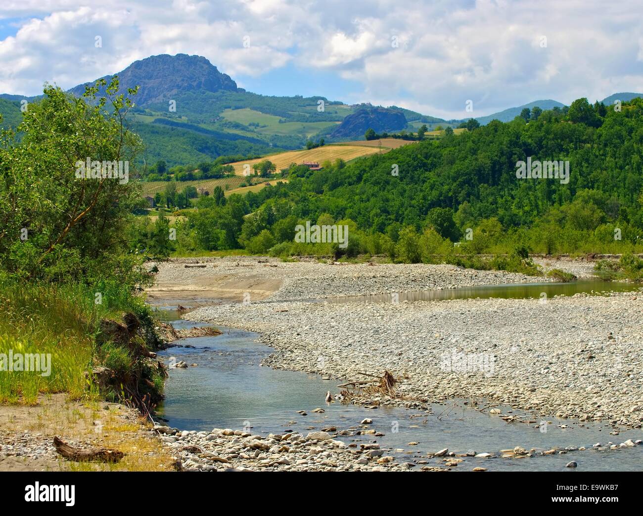 Fluss Trebbia - Fiume Trebbia 01 Foto stock - Alamy