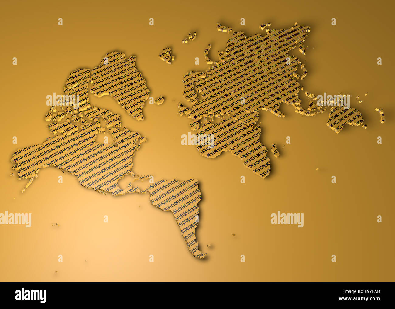 World map binary numbers texture immagini e fotografie stock ad alta ...