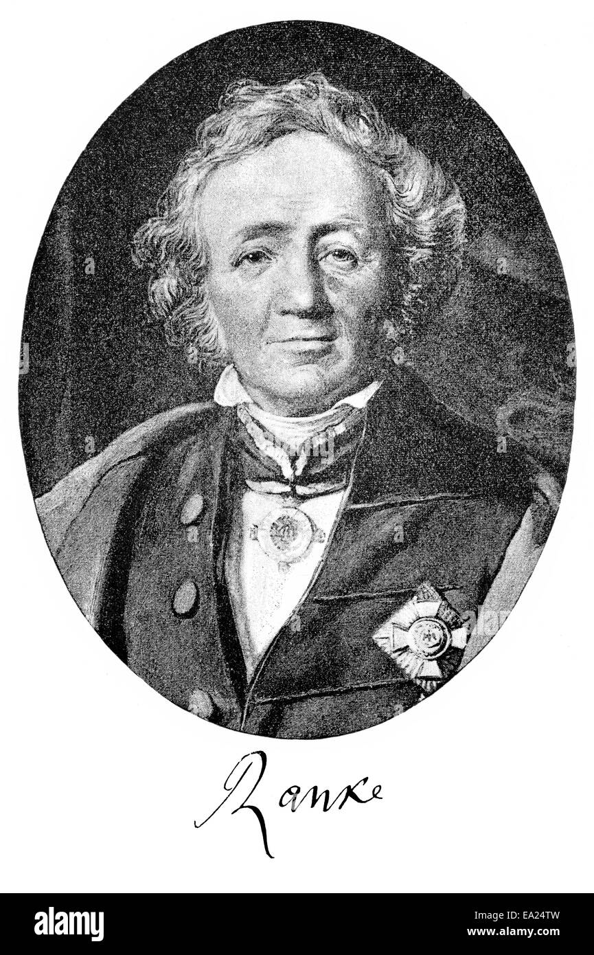 Ritratto di Franz Leopold von Ranke, 1795 - 1886, studioso tedesco ...
