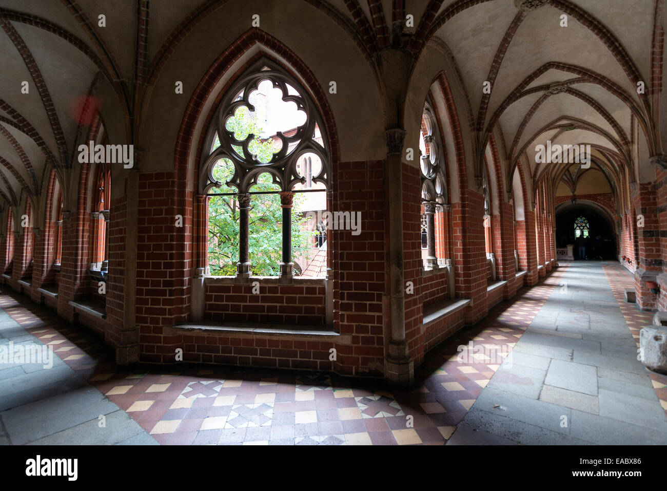 Interno in più grande castello gotico in Europa - Malbork. Castello ...