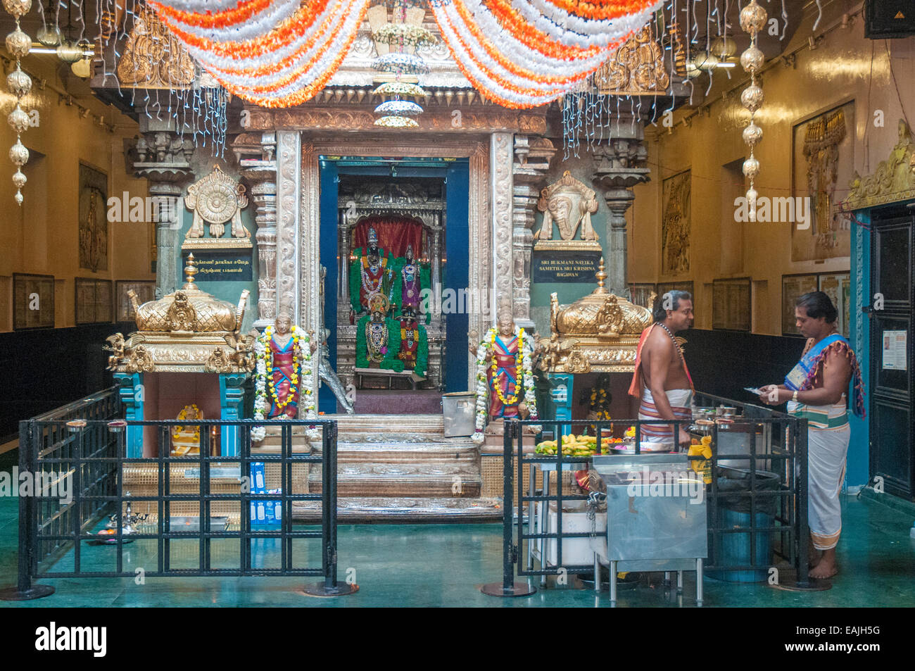 Sri krishnan hindu temple singapore immagini e fotografie stock ad alta ...