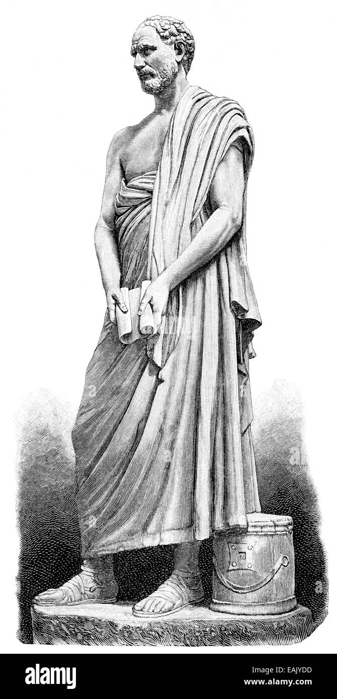 Statua di Demostene, 384 BC - 322 BC, un greco antico oratore e ...