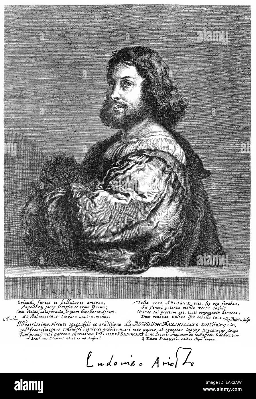 Ludovico ariosto ariost umanista italiano immagini e fotografie stock ...