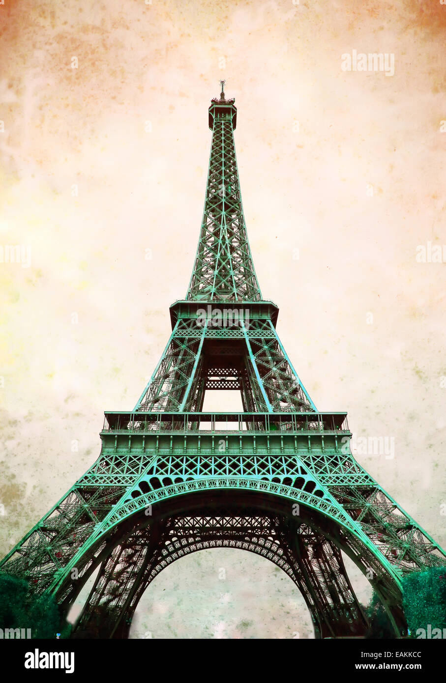 Vista da cartolina turistica della torre eiffel immagini e fotografie ...
