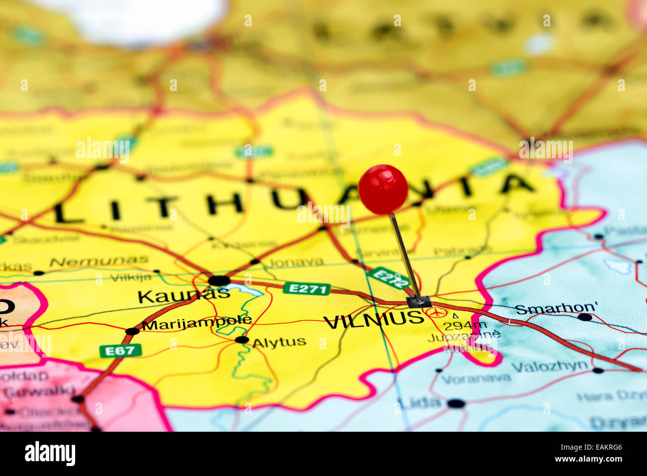 Map of vilnius immagini e fotografie stock ad alta risoluzione - Alamy