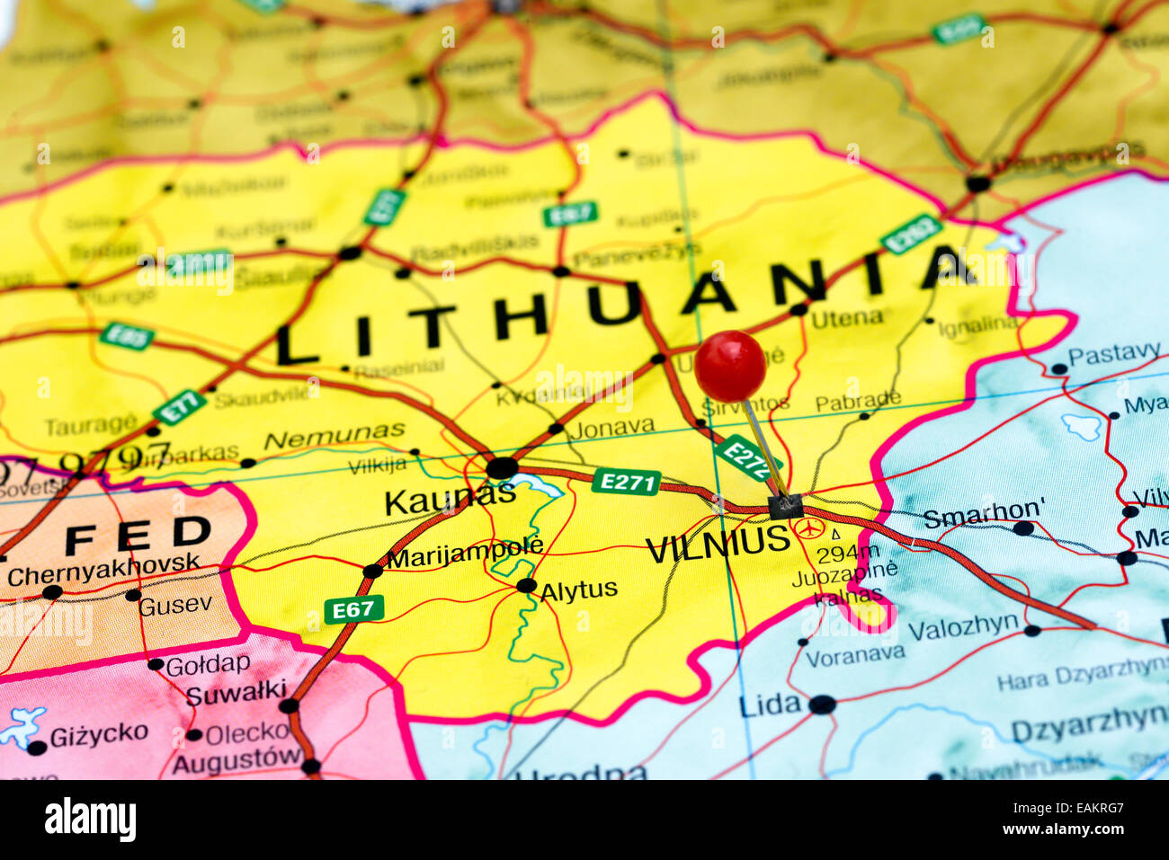 Mappa di vilnius immagini e fotografie stock ad alta risoluzione - Alamy