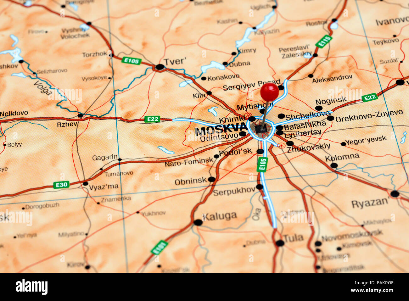 Moscow map immagini e fotografie stock ad alta risoluzione - Alamy