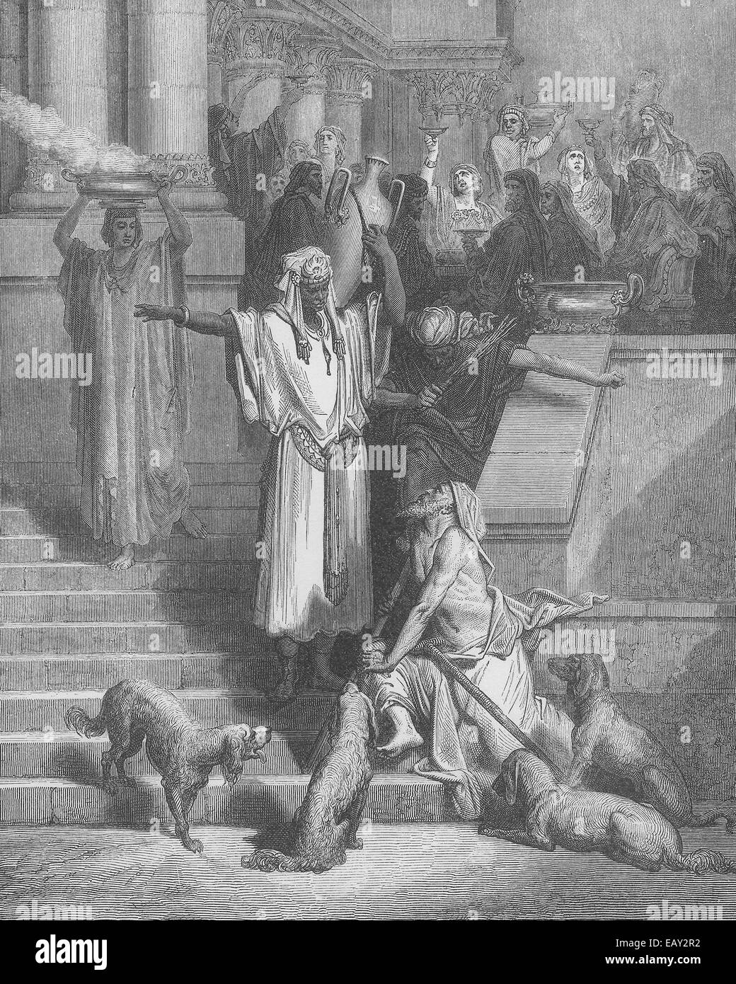 La parabola di lazzaro e il ricco Foto e Immagini Stock in Bianco e ...