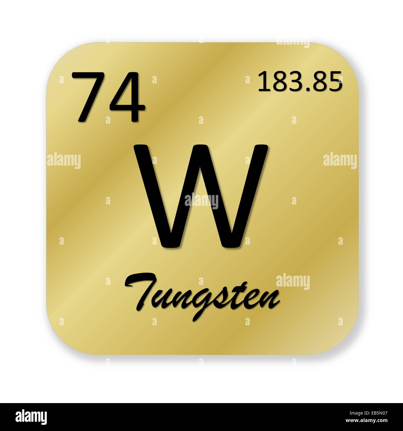 Tungsteno tavola periodica Immagini senza sfondo e Foto Stock ...