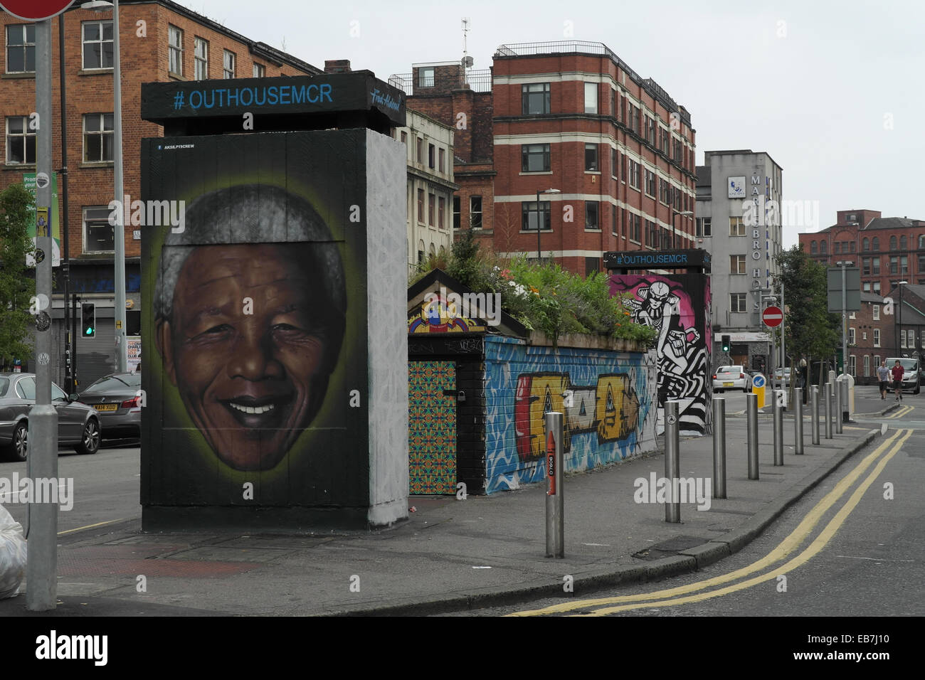 Nelson mandela street art manchester immagini e fotografie stock ad ...