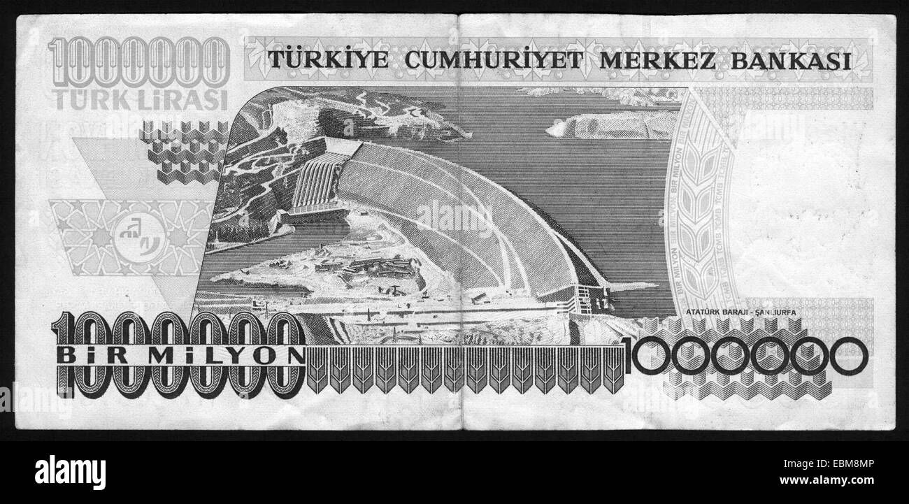 Banknote currency 1000000 turkey immagini e fotografie stock ad alta ...
