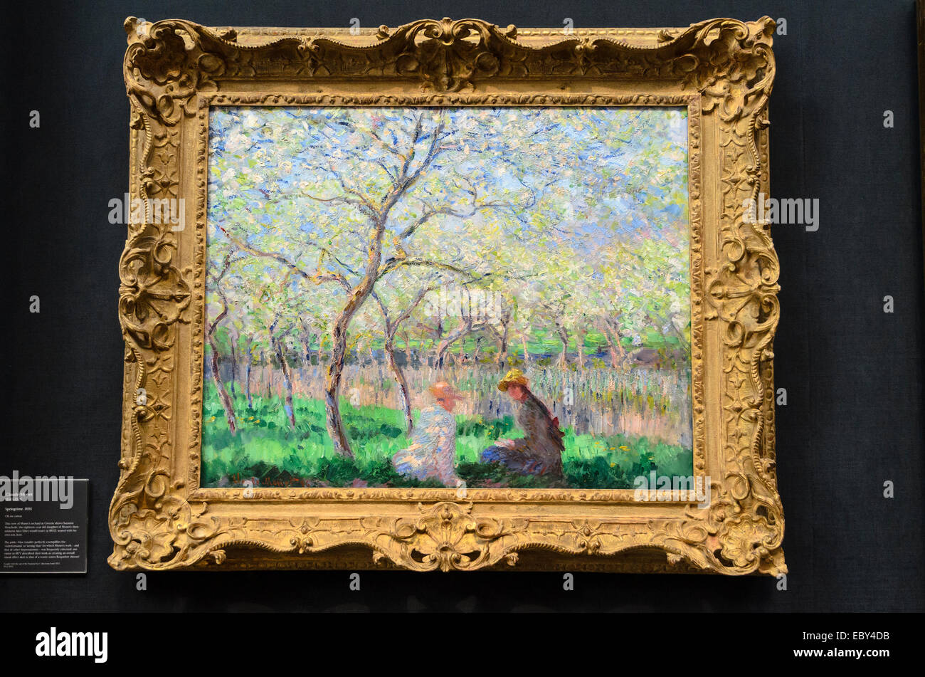 Primavera Claude Monet Postal Primavera En El Jardín De Claude Monet