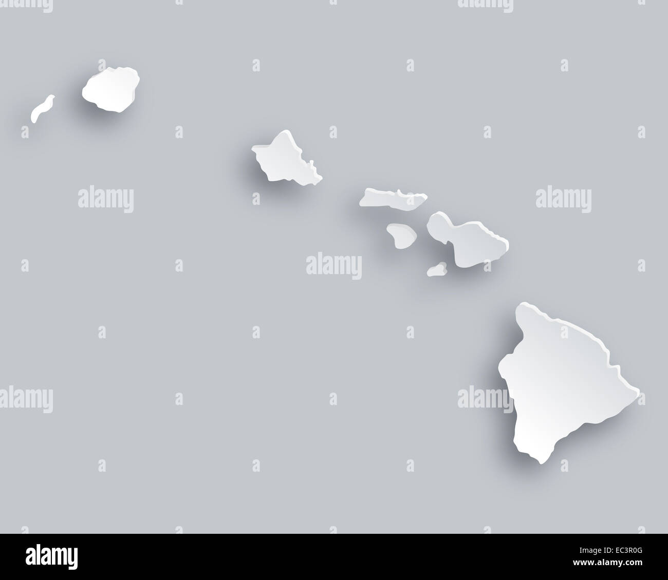 Cartina Hawaii Immagini e Fotos Stock - Alamy