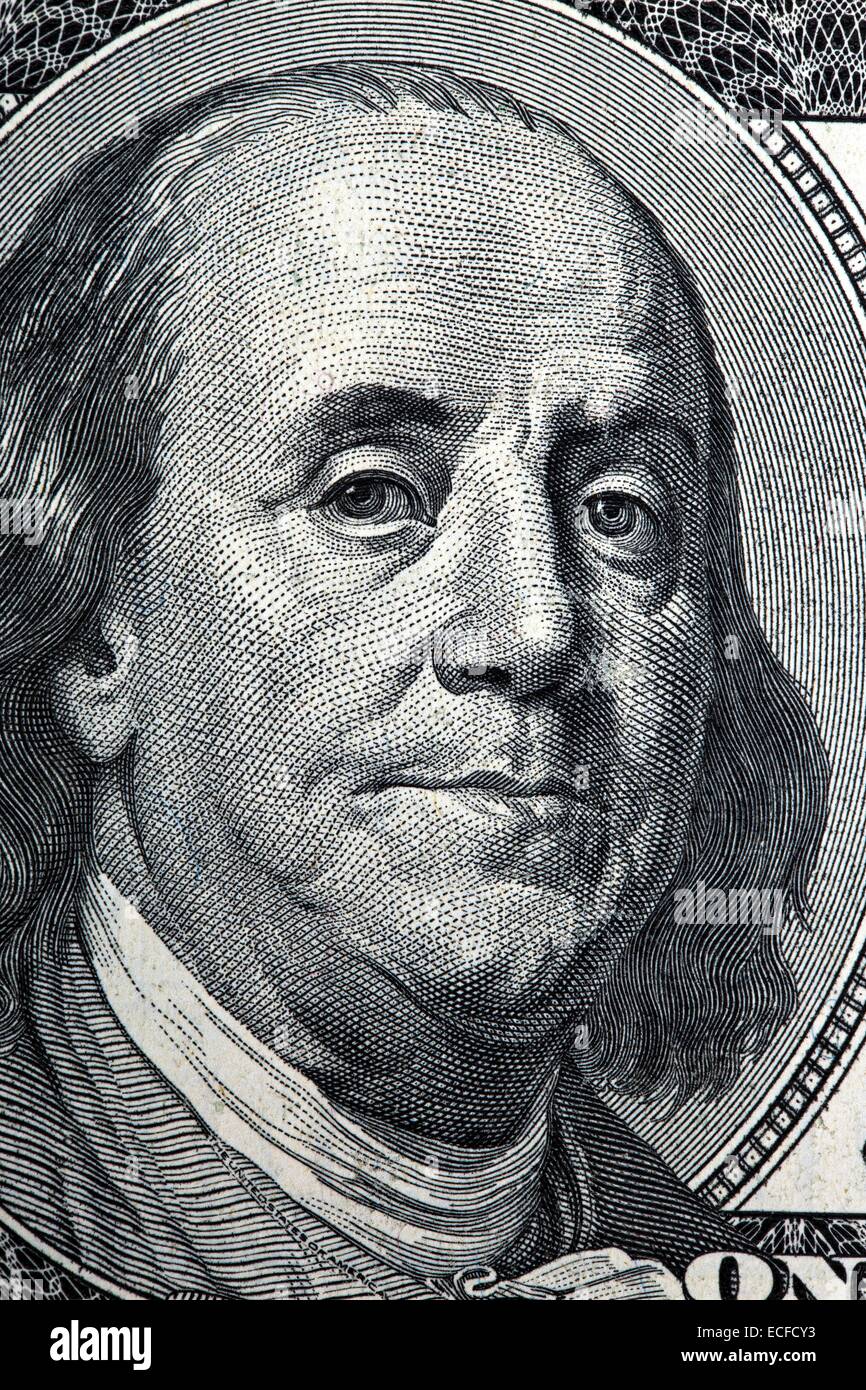Banconota faccia di benjamin franklin immagini e fotografie stock ad ...