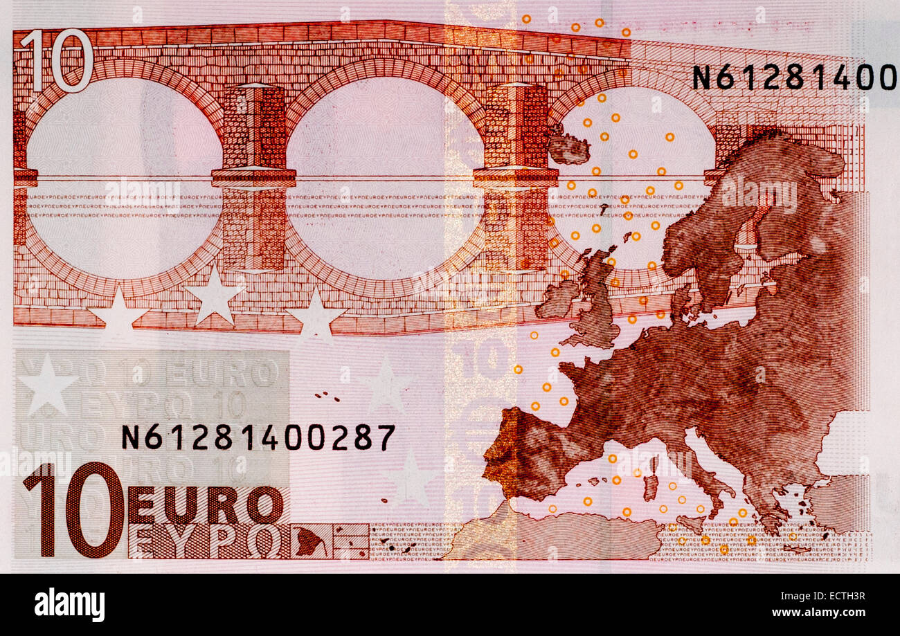 Banconota da dieci euro orizzontale immagini e fotografie stock ad alta ...