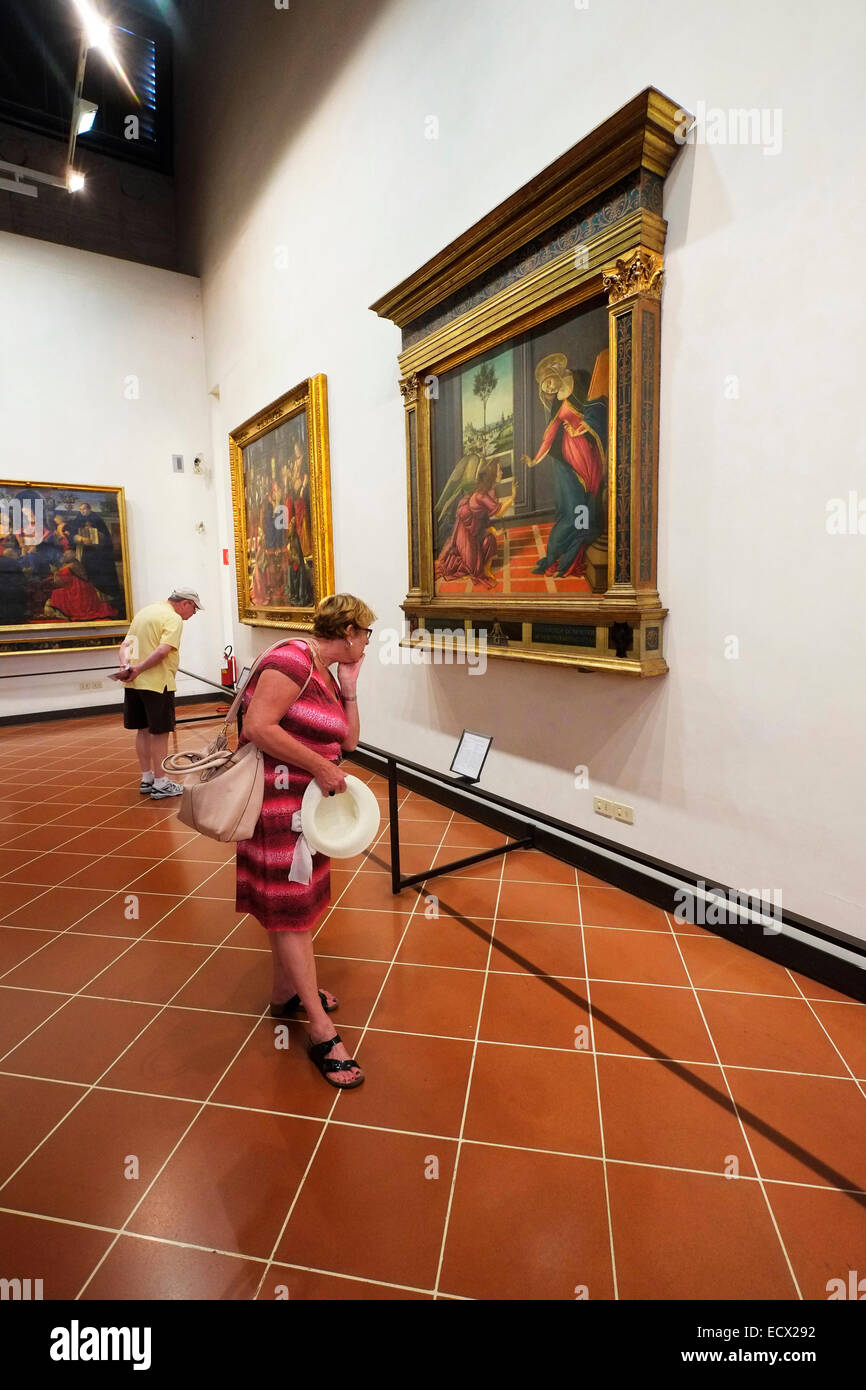 Galleria degli Uffizi dipinti Firenze Italia Rinascimento UE Europa Toscana Foto stock - Alamy